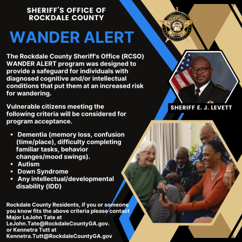 Wander Alert - Rockdale County Sheriff's Office