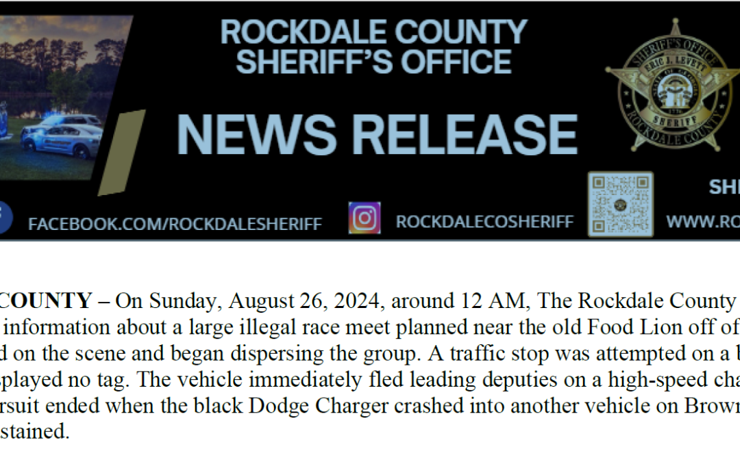 Illegal Race Meet - Rockdale County Sheriff's Office