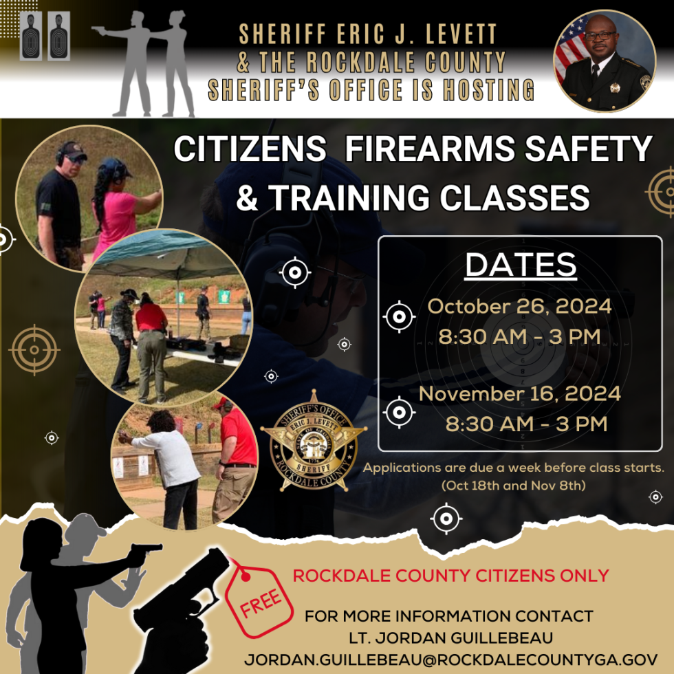 Citizens Firearms Safety & Training Classes - Rockdale County Sheriff's ...