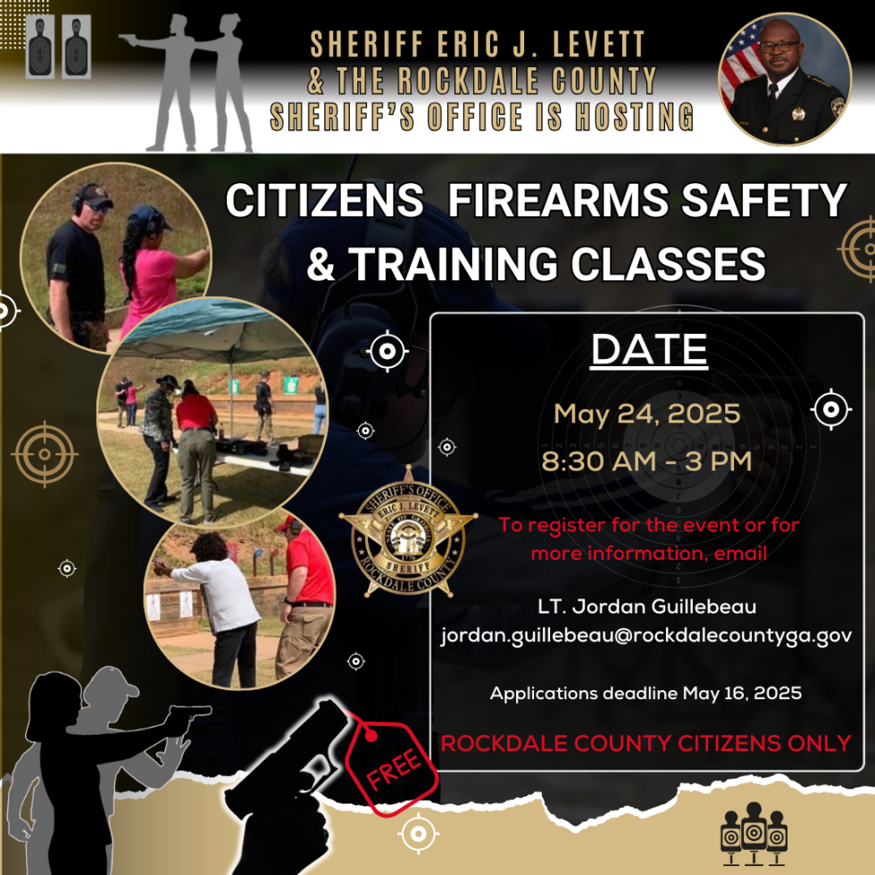 Citizens Firearms Safety & Training Classes - Rockdale County Sheriff's ...