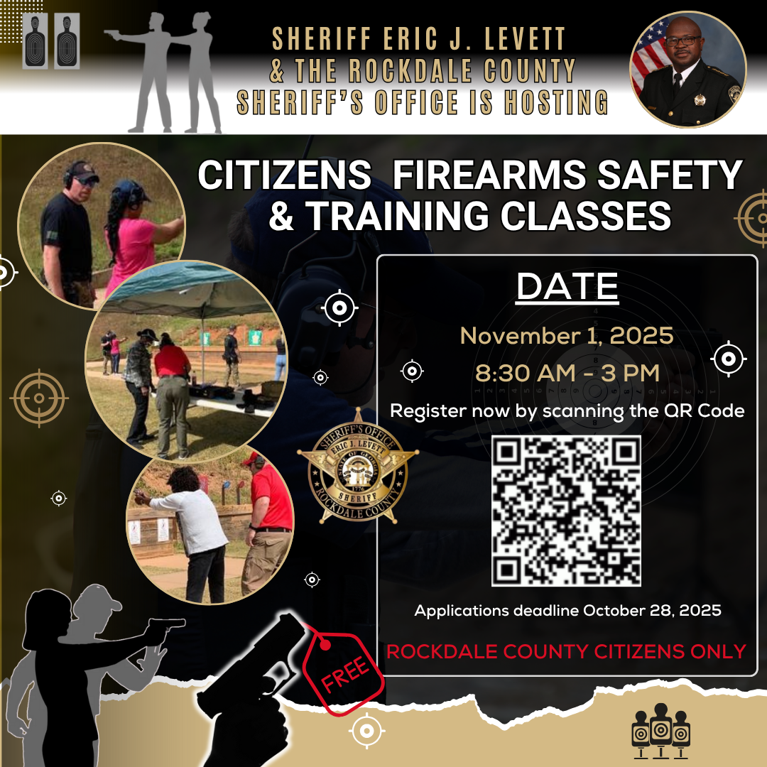 Citizens' Firearms Safety & Training Classes Registration - Rockdale County Sheriff's Office